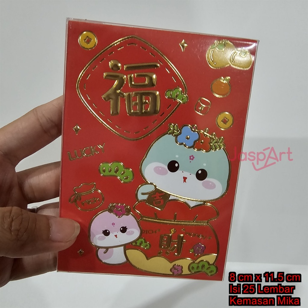 Jaspart ANGPAO Chinese Zodiac SNAKE SNAKE 2025 HONG BAO FUNG PAU Square ...