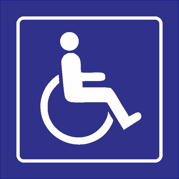Wheelchair Symbol Sticker/Sign | Wheelchair Sticker | Wheelchair ...