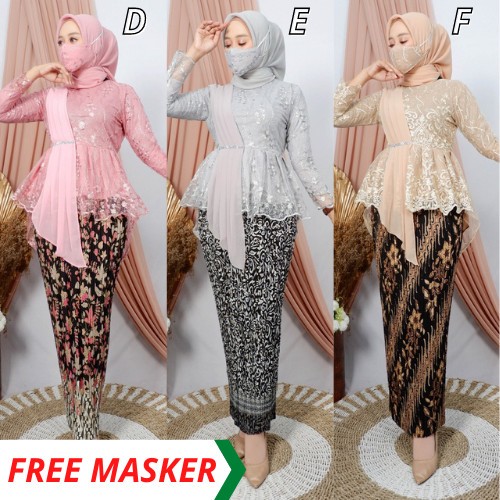 Aurora Selendang Modern Kebaya/Modern Kebaya Set/Aurora Selendang Tille ...