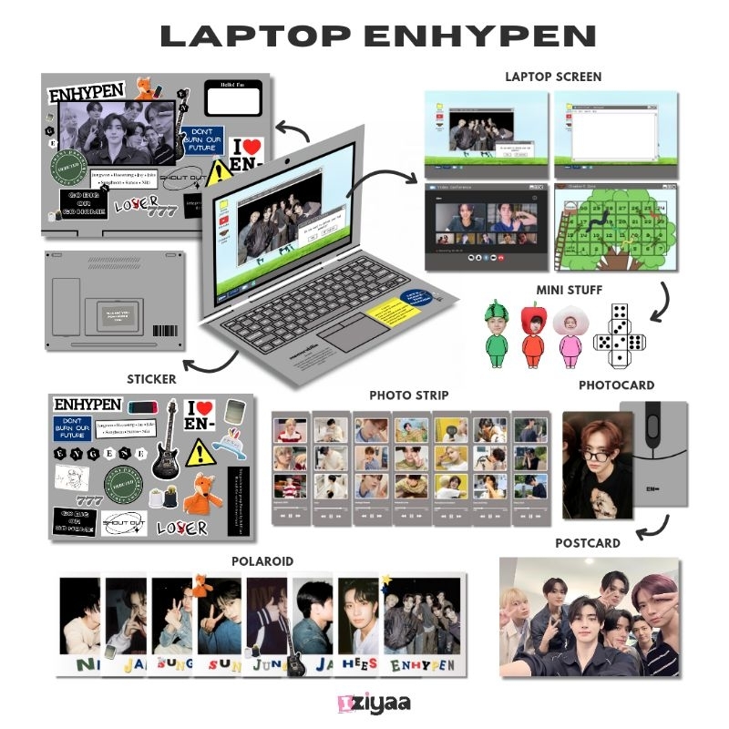 Enhypen LAPTOP | Enhypen FANMADE | Enhypen FANKIT by Iliyaa | Shopee ...