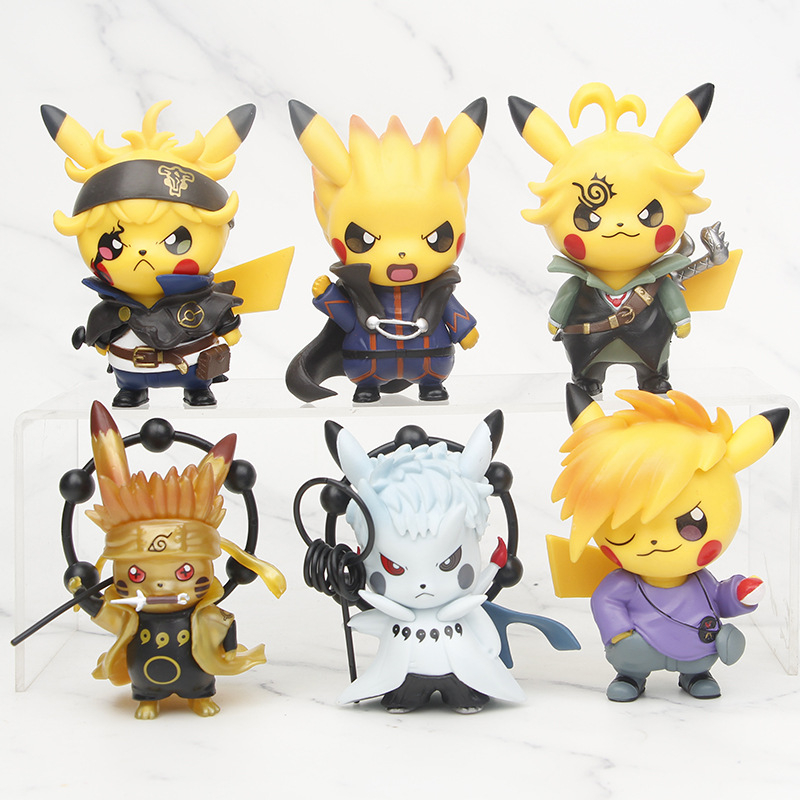 Action FIGURE POKEMON PIKACHU COSPLAY NARUTO MELIODAS BLACK CLOVER ...