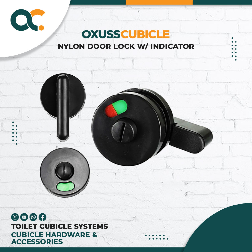 Nylon Door Lock Cubicle Toilet Set Nylon Cubical Partition Door Lock ...