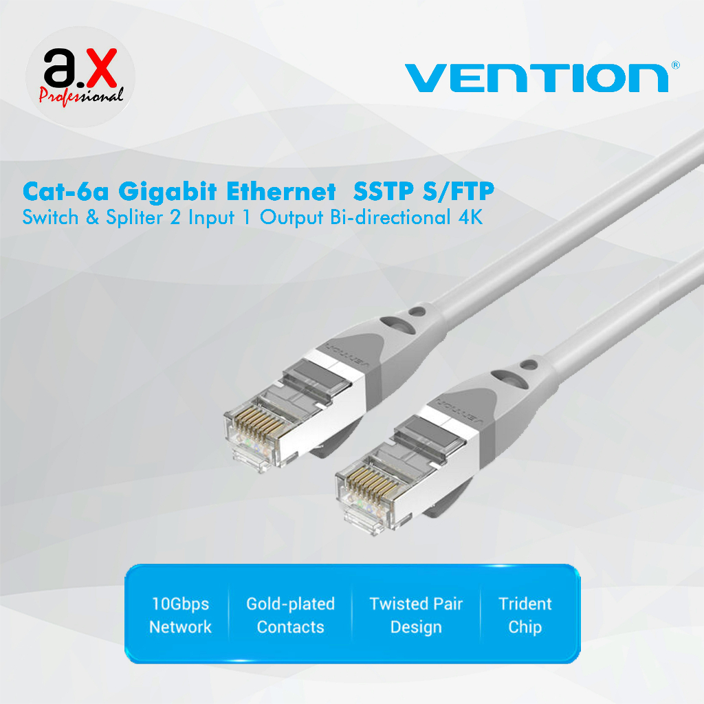 Vention Gigabit Ethernet Cat-6a SSTP LAN Cable/SFTP - 20M | Shopee ...