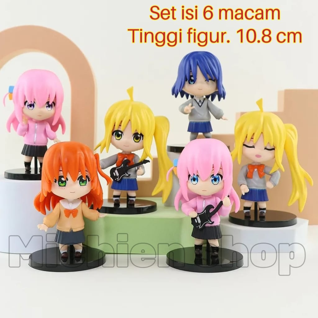 Action Figure Bocchi THE ROCK pcs Bocchi Niif We Ryo Set Of 6 | Shopee ...