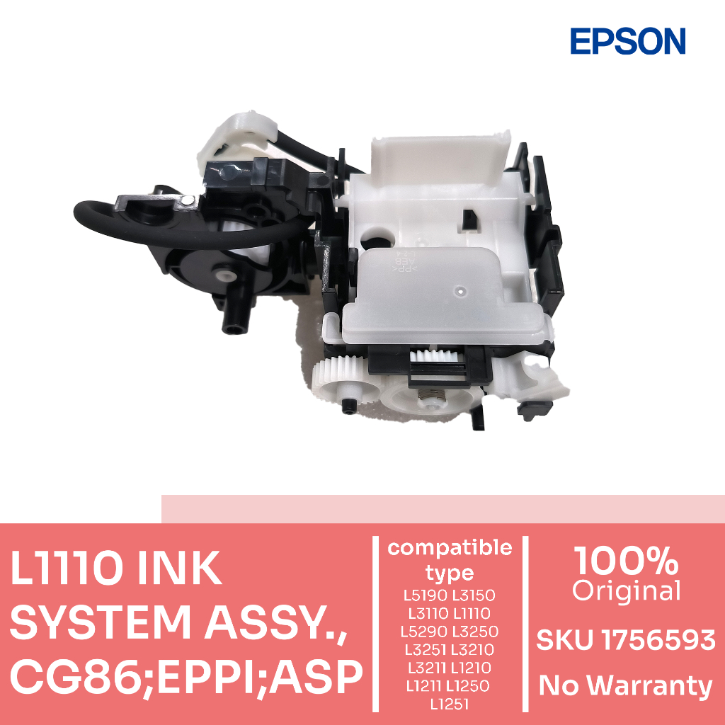 L1110 INK SYSTEM ASSY.,CG86;EPPI;ASP EPSON L3110/L3150/L5190 | Shopee ...