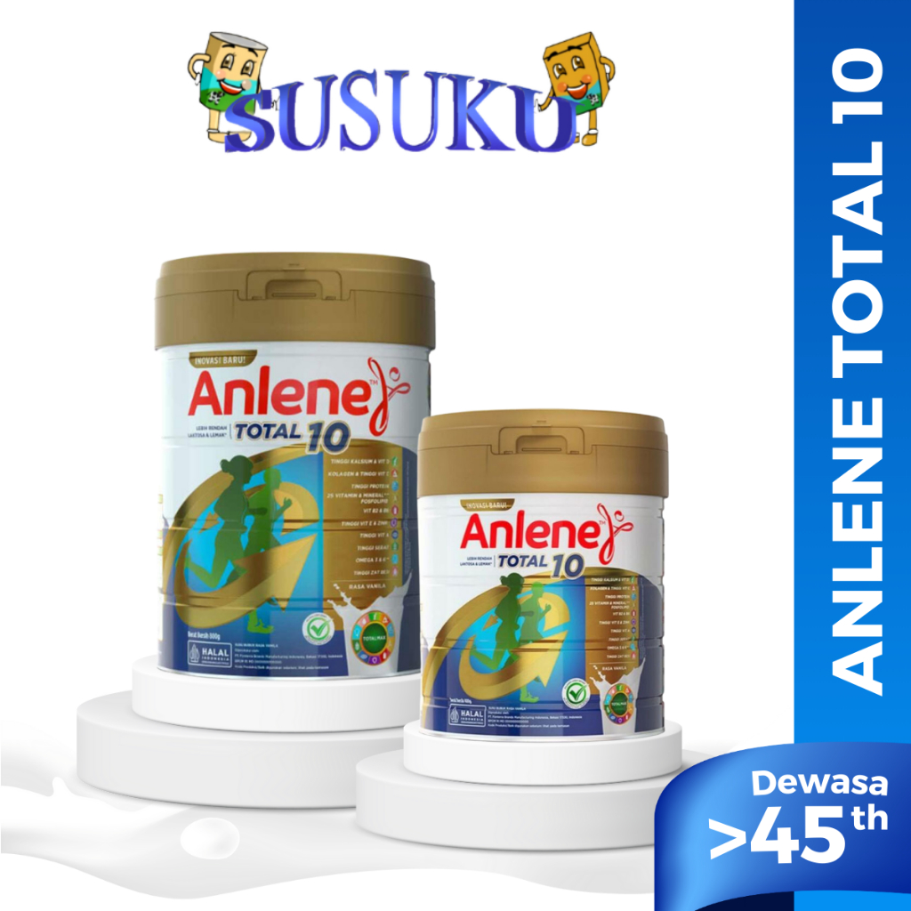Anlene Total 10 Elderly Adult Milk Vanilla Flavor 400gr/800gr | Shopee ...