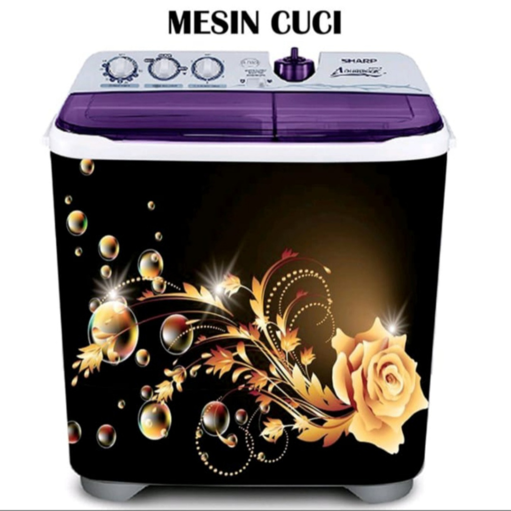 MESIN Washing Machine Stickers 1 & 2 Tubes & 75 X 120 cm | Shopee Singapore
