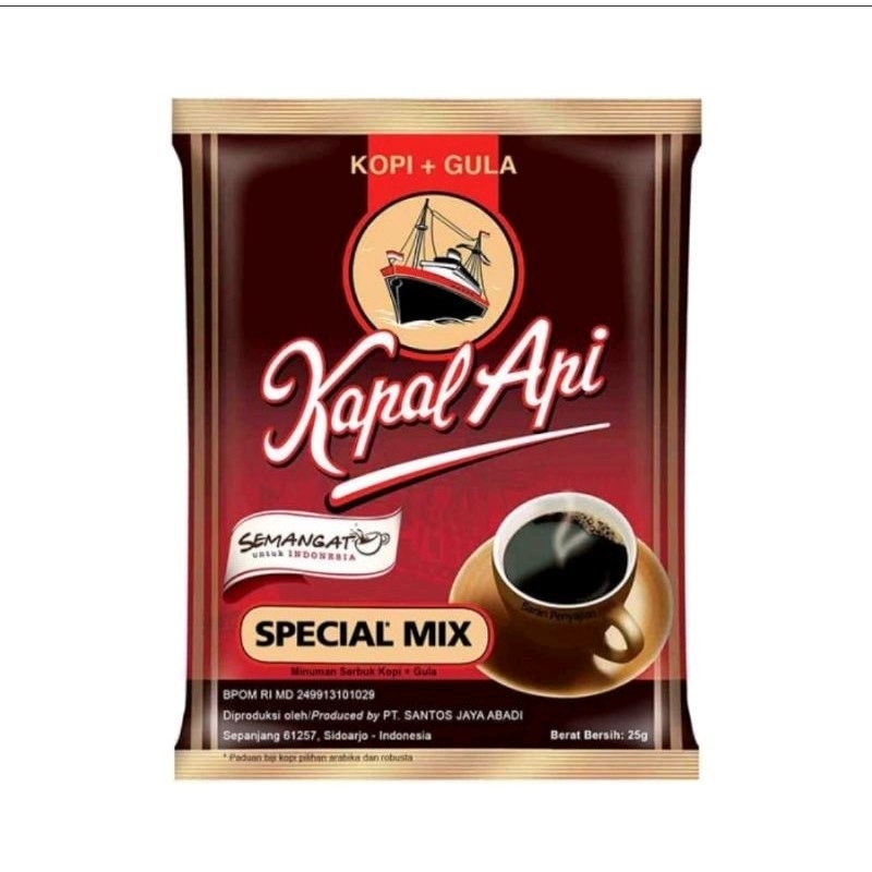 Kapal api special mix sachet 25 grams | Shopee Singapore