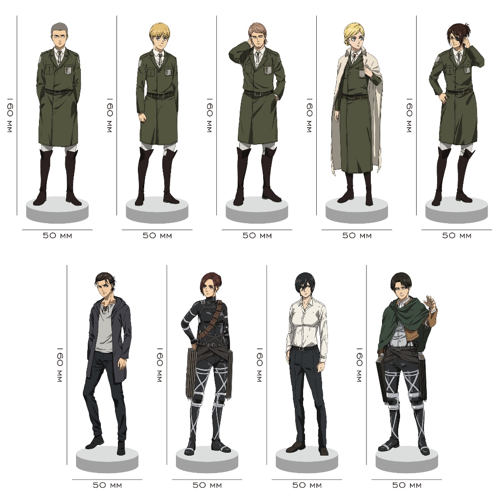 Mini Stand Figure Attack On Titan Final Standee Acrylic AOT Final ...