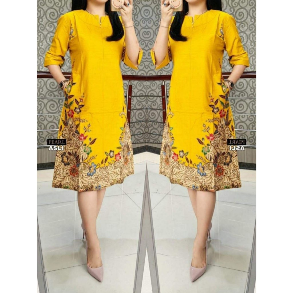 TRENDY BATIK DRESS BATIK TUNIC TOP FOR WOMEN NEW EDITIONS | Shopee ...