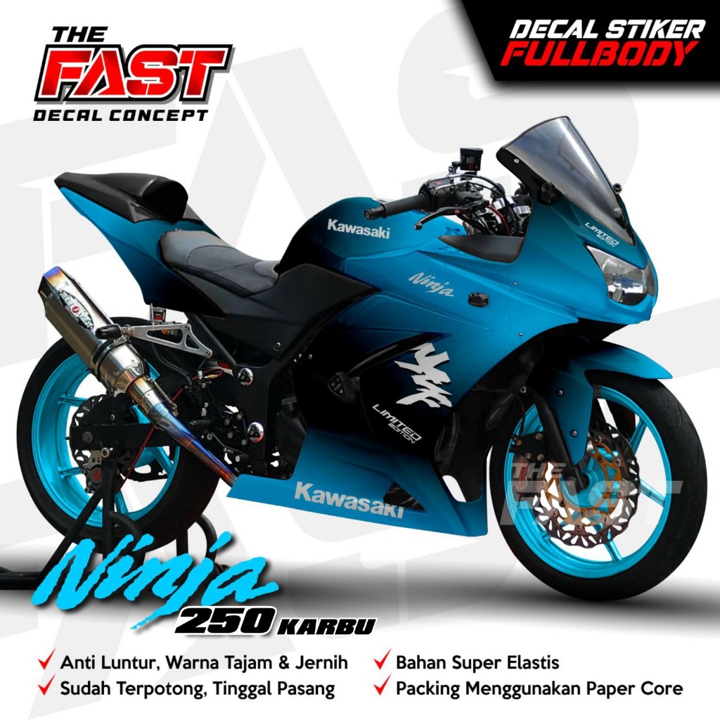 Decal Sticker ninja 250 Carburetor Fullbody_Sticker Variations decal ...