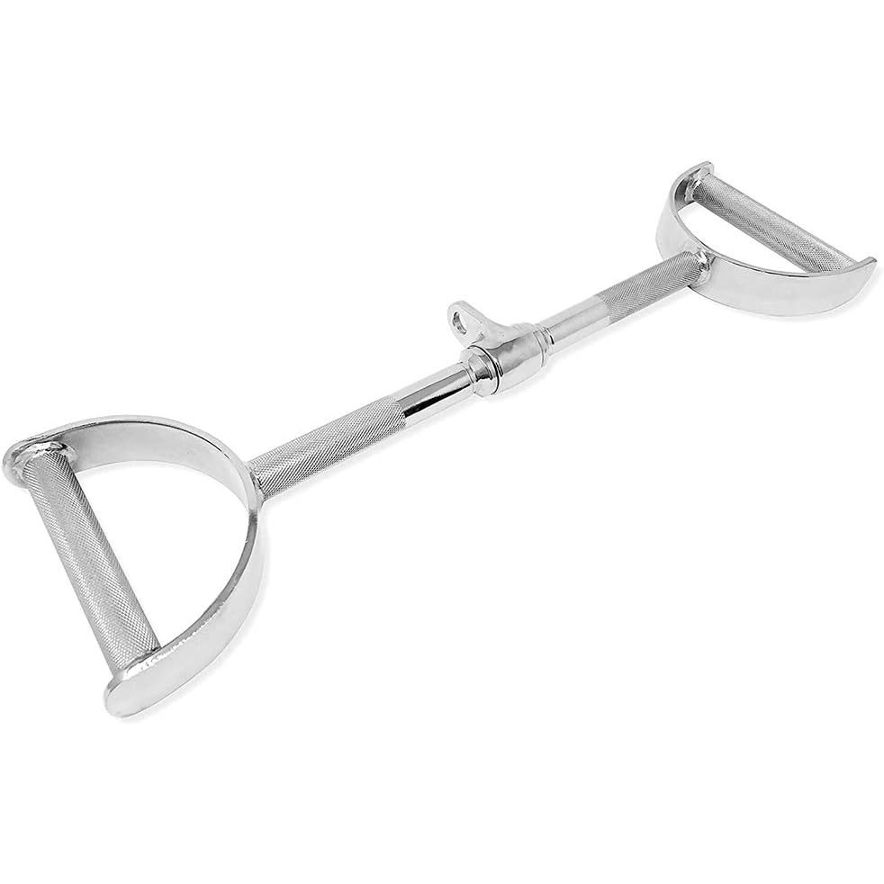 Handle Gym Lat Pull Down Bar - Curl W Bar - D Handle Tricep Bicep Bar ...