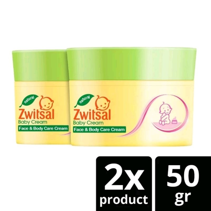 Zwitsal baby face and body cream 50 gr (2pcs) | Shopee Singapore