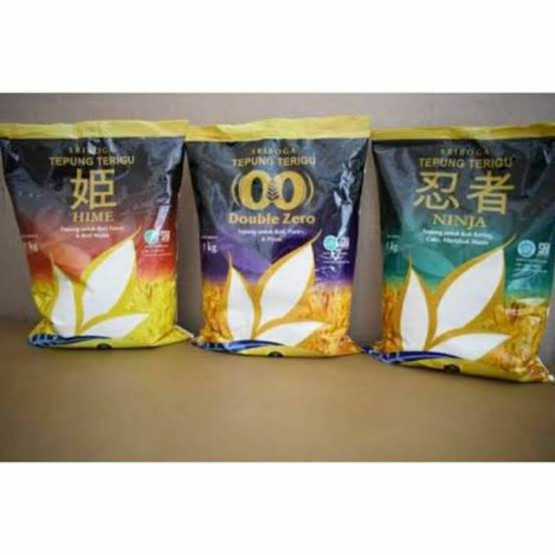 Sriboga Ninja Wheat Flour/Hime/Double Zero Multipurpose Flour/Cookie ...