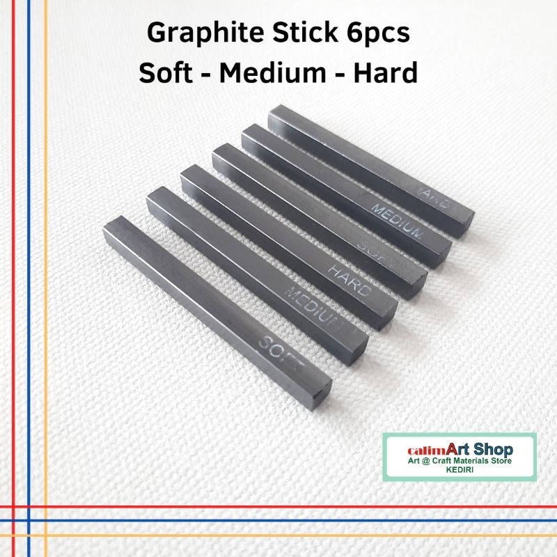 Graphite Stick Set 6pcs Soft Medium Hard/Graphite Beams | Shopee Singapore