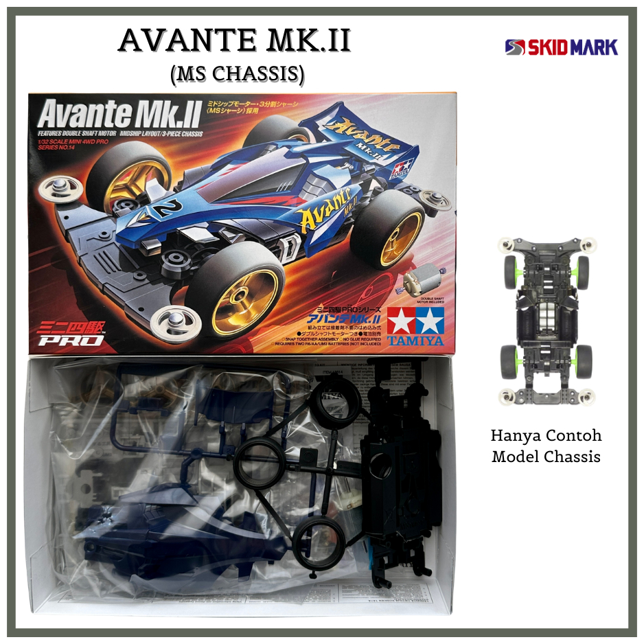 Tamiya Mini 4WD Assembly Car - Avante MK II MS Chassis (ORIGINAL ...