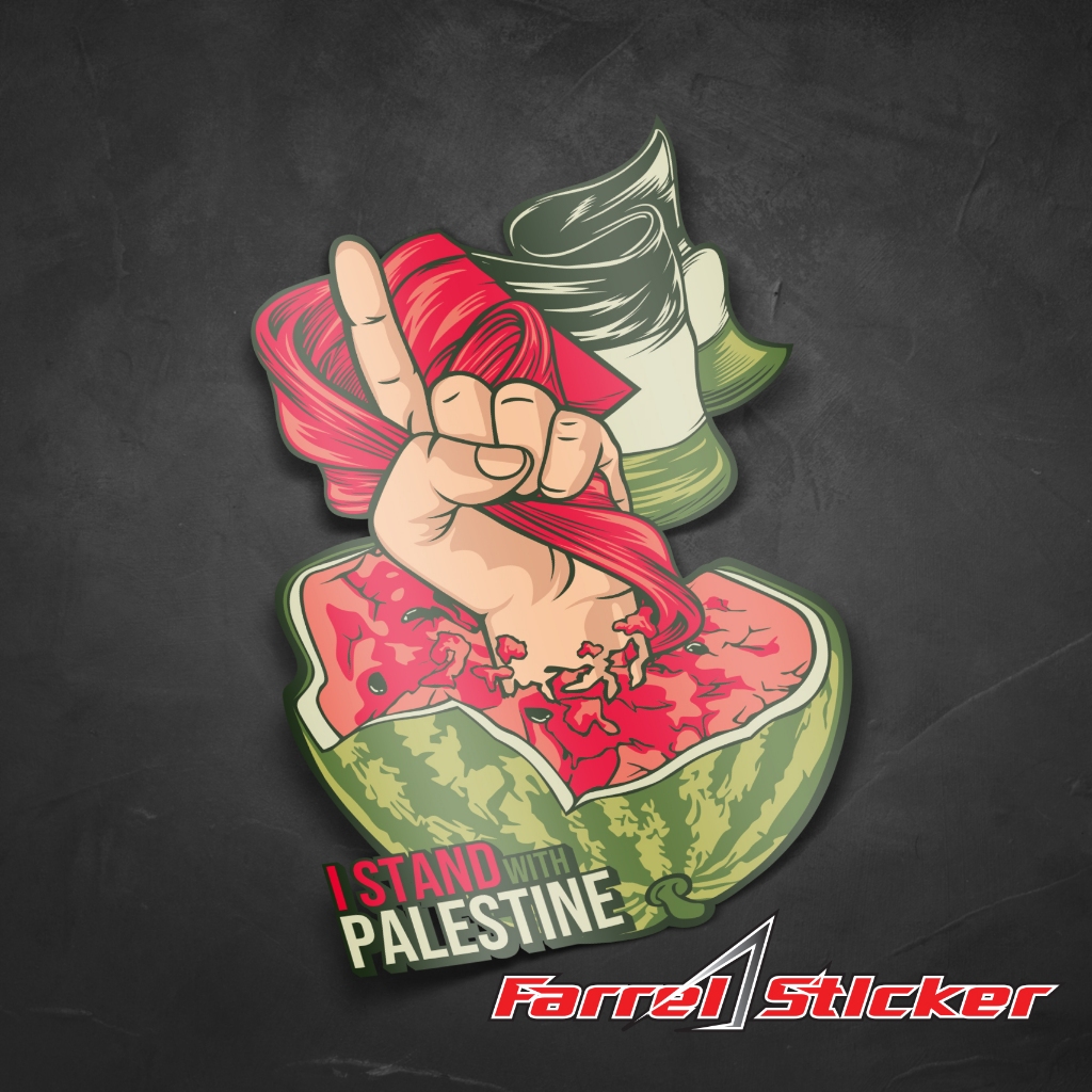Sticker I Stand With Palestine Sticker Palestine UV DTF embossed ...