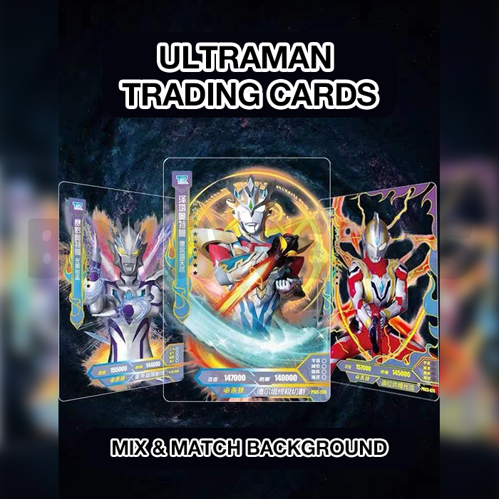 Ultraman Card (MIX & MATCH BACKGROUND): MIX & MATCH, ULTRA RARE, BLACK ...