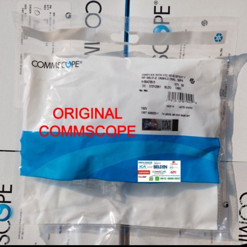 Original RJ45 Cat5E AMP Connector contains 50pcs (1Pack) ORI Rj 45 ...