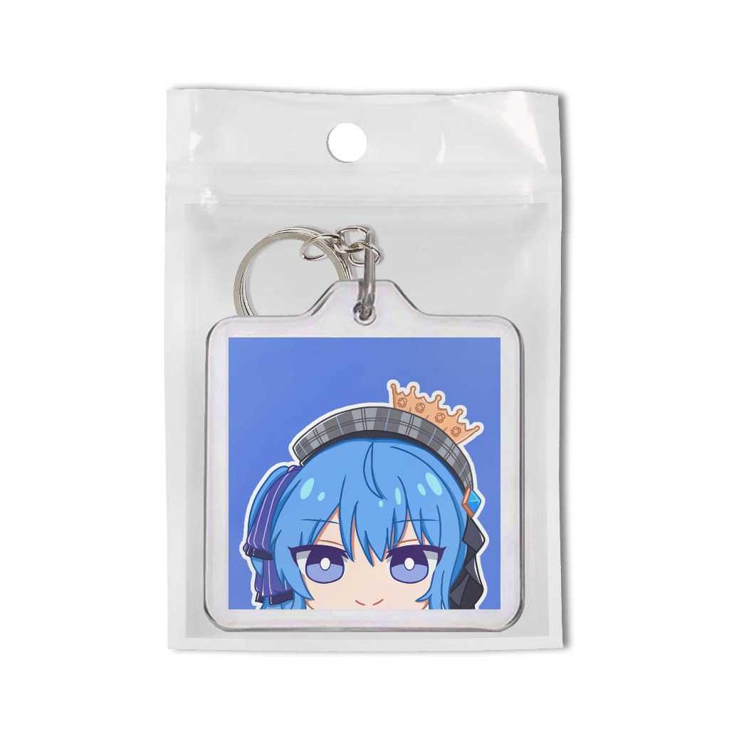 Hoshimachi SUISEI PEEKER anime vtuber keychain - HOLOLIVE JP Acrylic ...