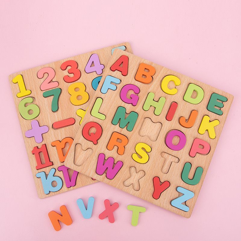 Smile GODDESS Chunky Puzzle 3D Geometry Letter Numbers Shape/Children's ...