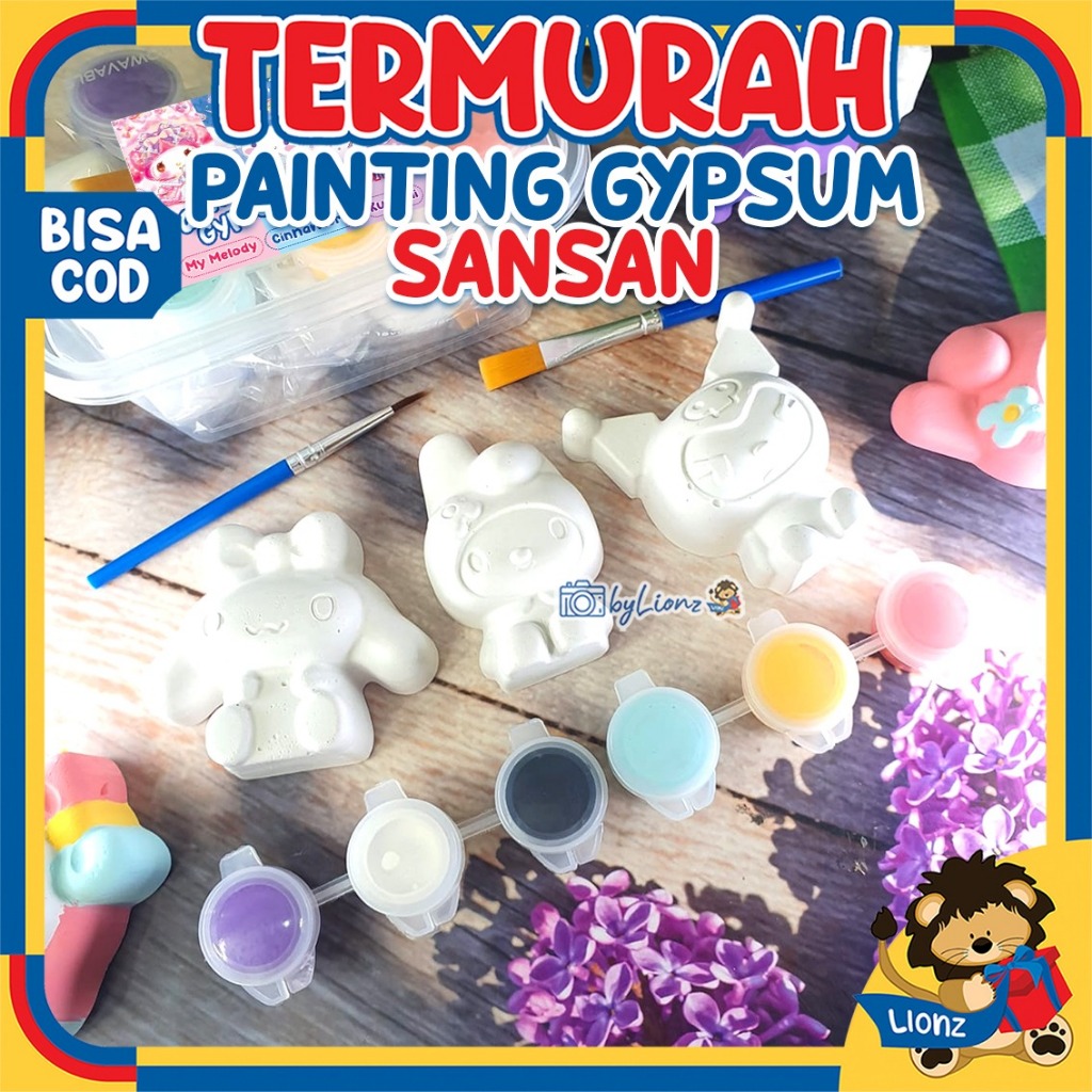 Gypsum Coloring Toys Assorted Cute Characters | Shopee Singapore