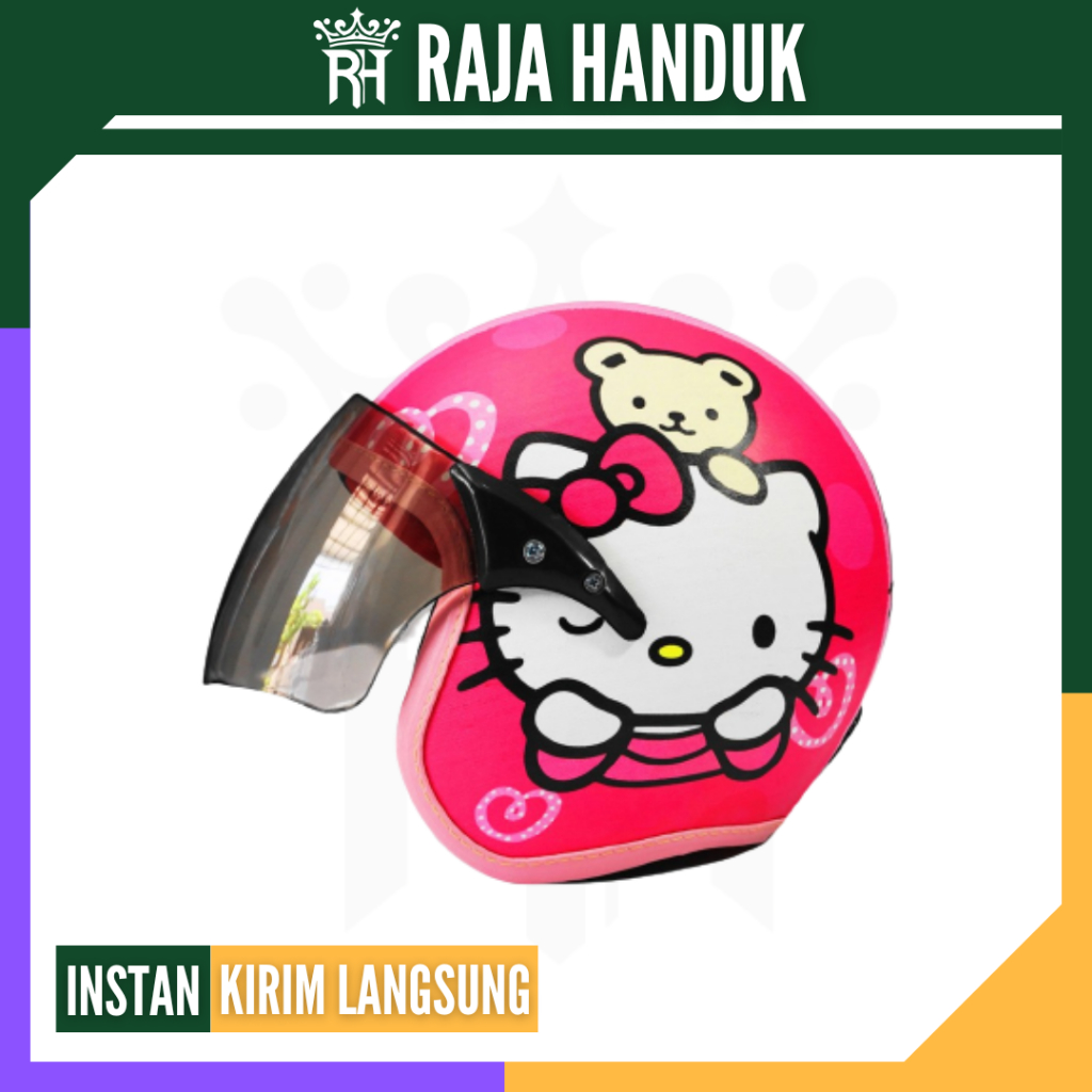 Rh Wholesale: Children's Helmet Half Face Character Hello Kitty Motif 3 ...