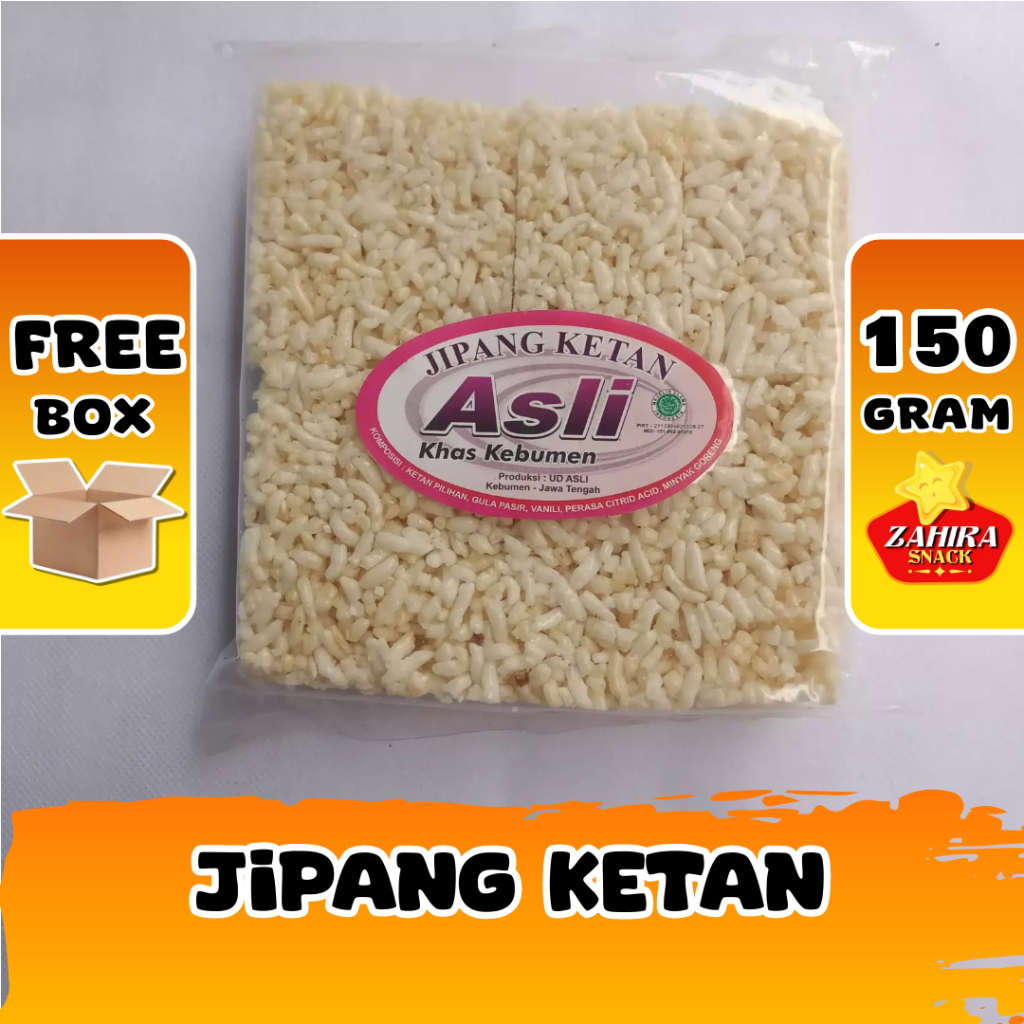 Jipang Sticky Rice Original Sweet Teng-teng Snack Typical Souvenir from ...