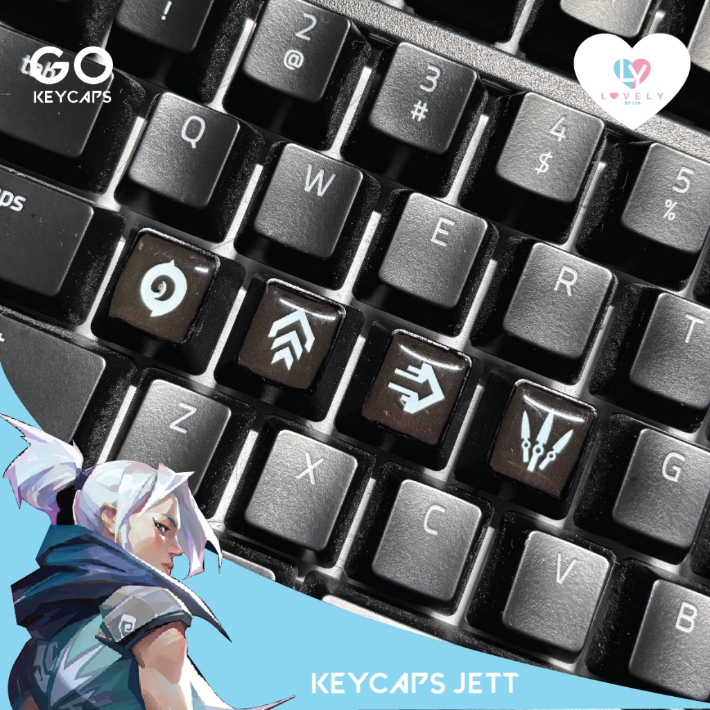 Keycaps PBT Valo Jett Ability | Go KEYCAPS | Shopee Singapore