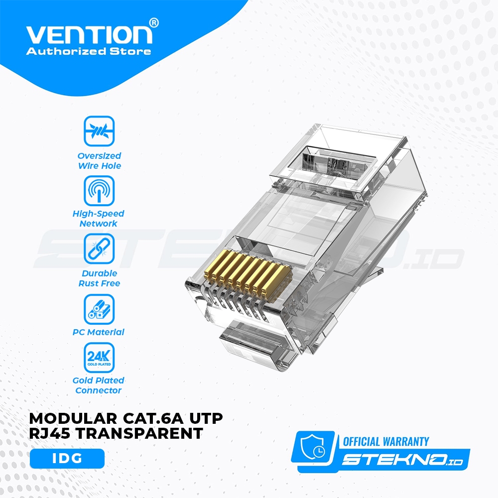 Vention - LAN Cable Head RJ45 Cat6 Cat6A UTP FTP Modular Plug Ethernet ...