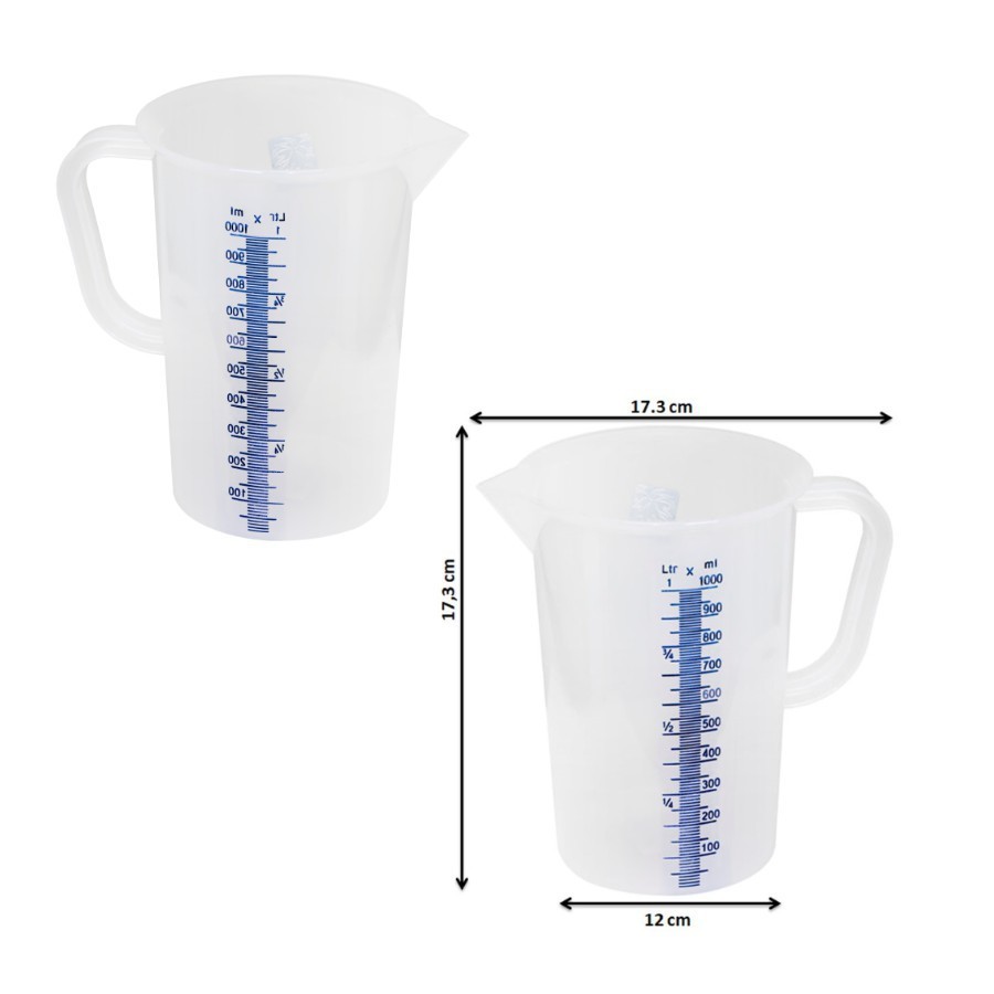 Plastic measuring cup - 1 Liter Measuring cup Scarlett 1831 Greenleaf ...