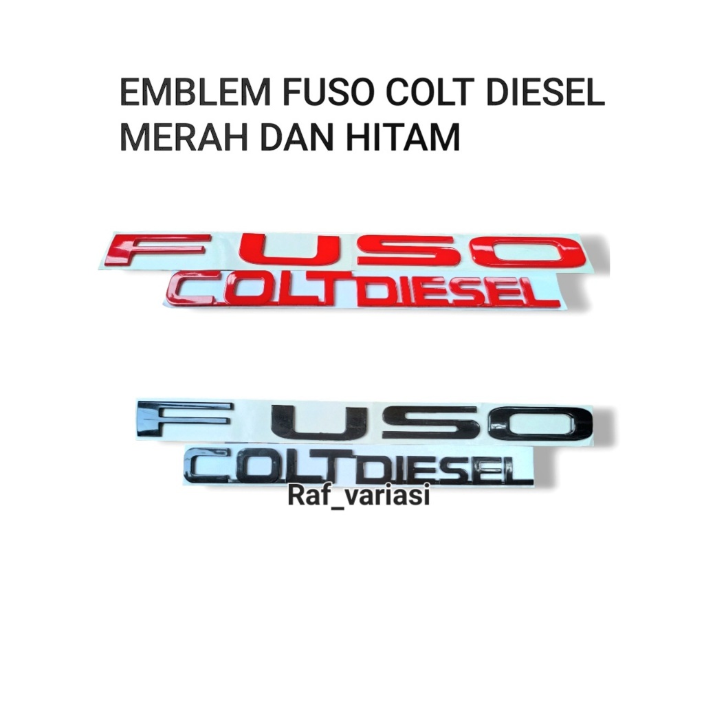 MERAH HITAM Fuso colt diesel canter Logo Emblem / Fuso L300 Logo / Fuso ...