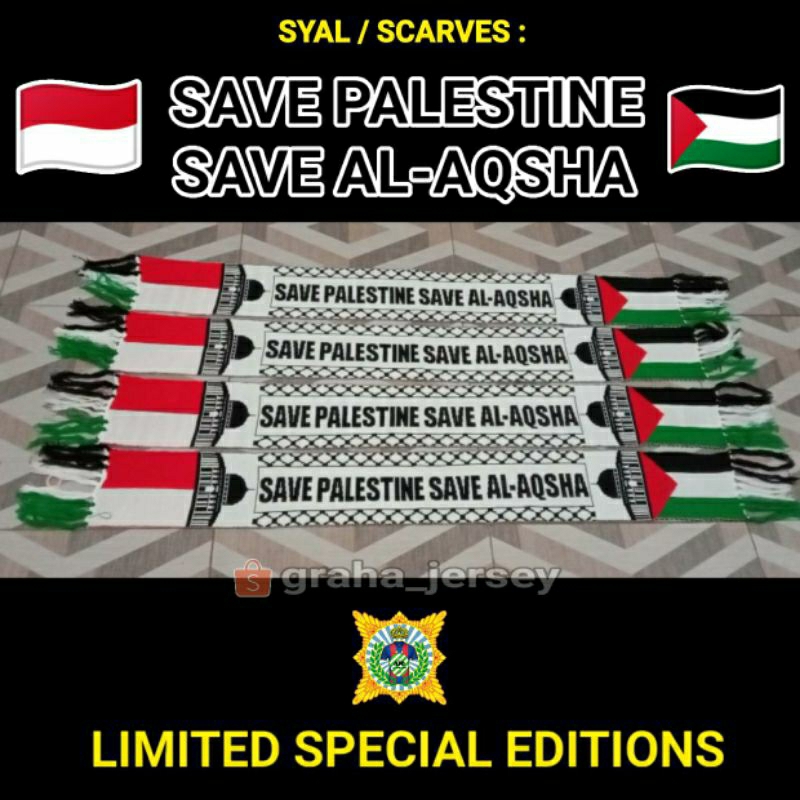 Save PALESTINE Scarf SAVE AL-Aqsa SAVE AL-AQSHA Scarf Knitting ...