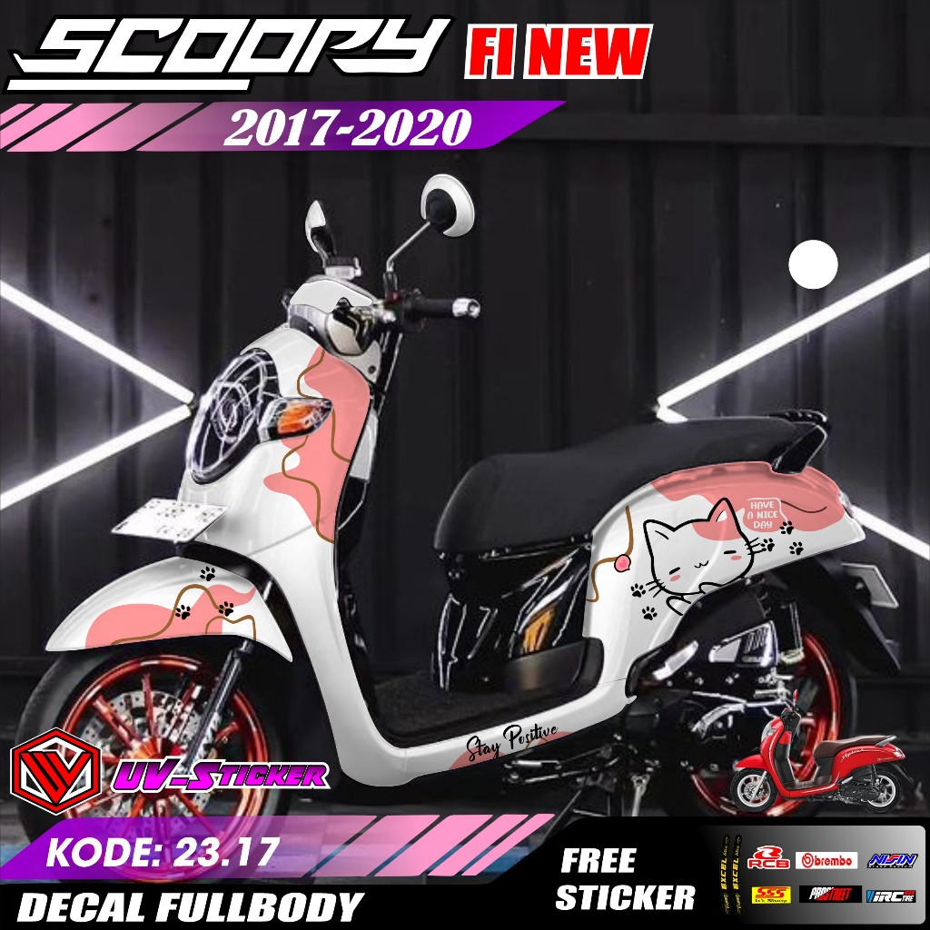 Decal Sticker Full Body Honda Scoopy FI New 2017 2018 2019 2020 Scoopy ...