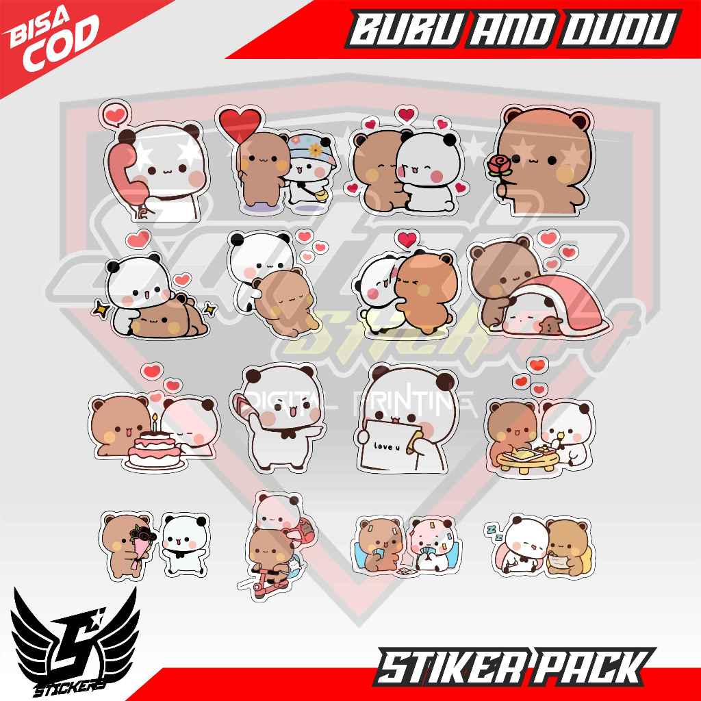 Viral CUTE BUBU & DUDU STICKER PACK / LATEST CUTE PEACH & GOMA STICKER ...