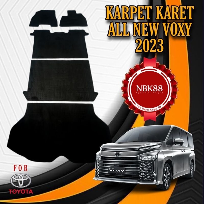 Voxy 2022-2024 Car Carpet FULL SET Of Luggage Rubber LOGO (SBY ...