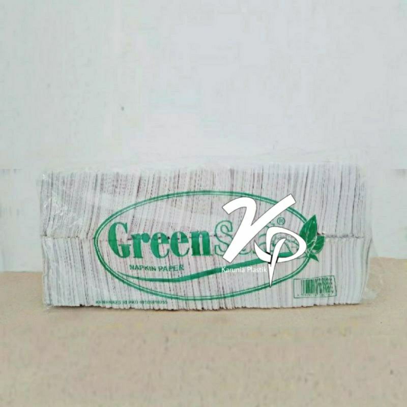 Green Napkin Split Tissue / Pieces (Spoon Tissue / Catering Tissue ...