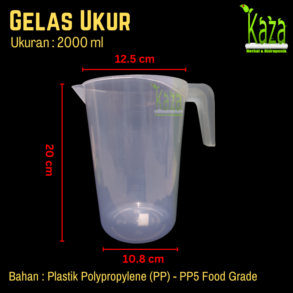 2000 ml Measuring Glass - 2 liter Plastic Measuring Glass | Shopee ...