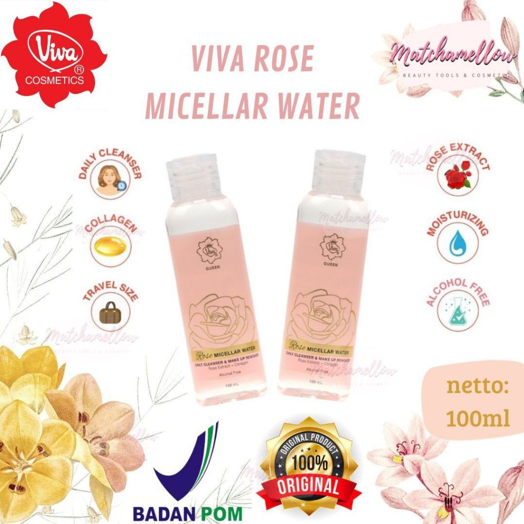 ️MATCHA ️VIVA Queen ROSE MICELLAR WATER FACE MIST - BRIGHTENING ROSE ...