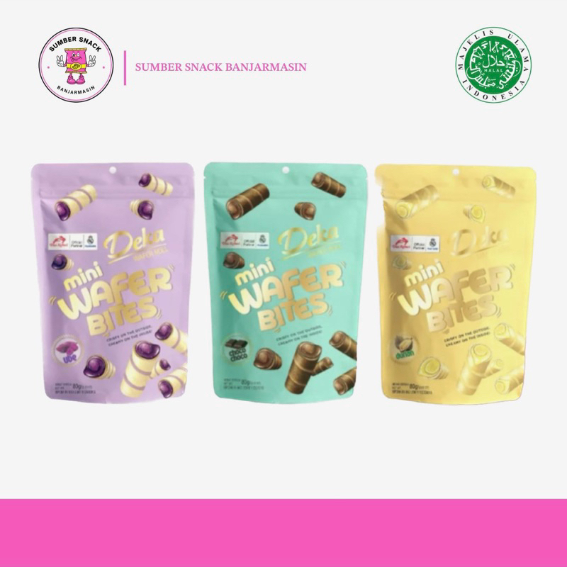 Deka Mini Wafer Bites (3 Flavor Variants) (80g) | Shopee Singapore