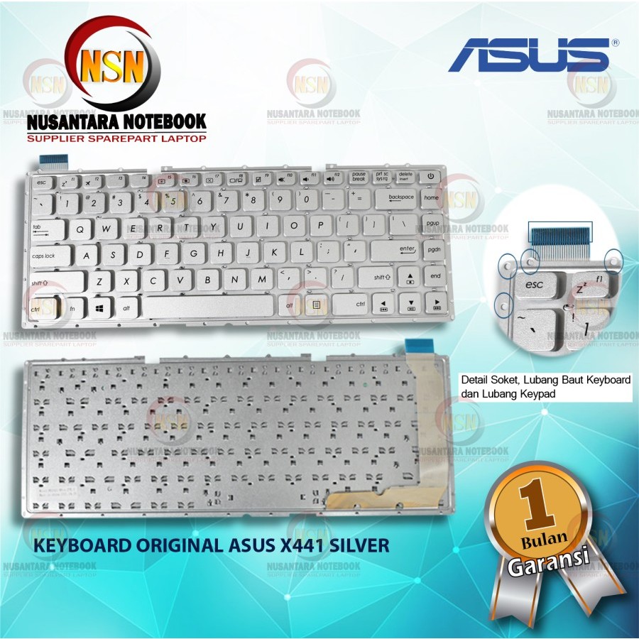 ASUS X441 X441S X441SA X441SC X441U X441UA A441 A441 A441U Silver new ...
