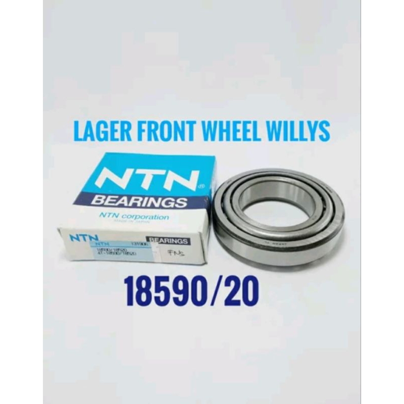 Front Wheel Bearing Willys Front Wheel Bearing Willys 18590/20 NTN Japan | Shopee Singapore
