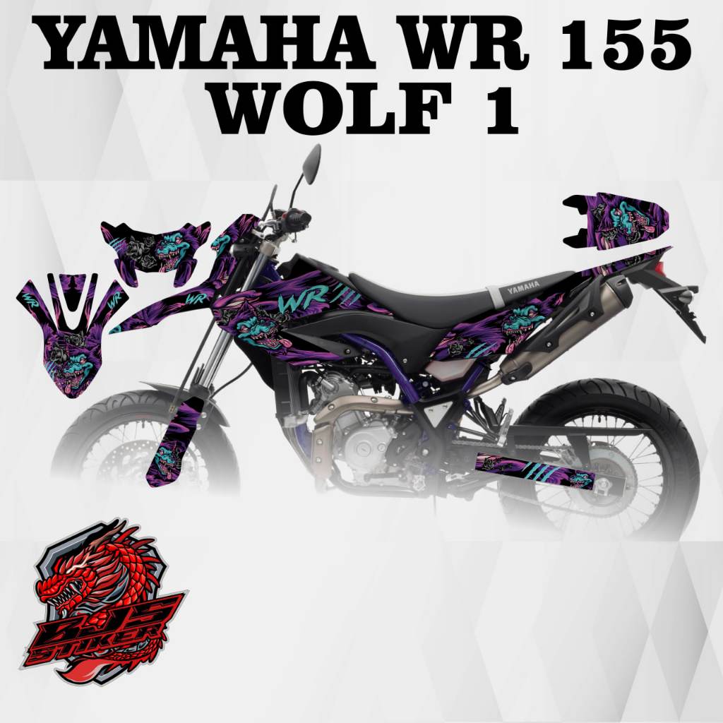 WR 155 Sticker Decal full body Decal Sticker WR 155 wolf motif 1 ...