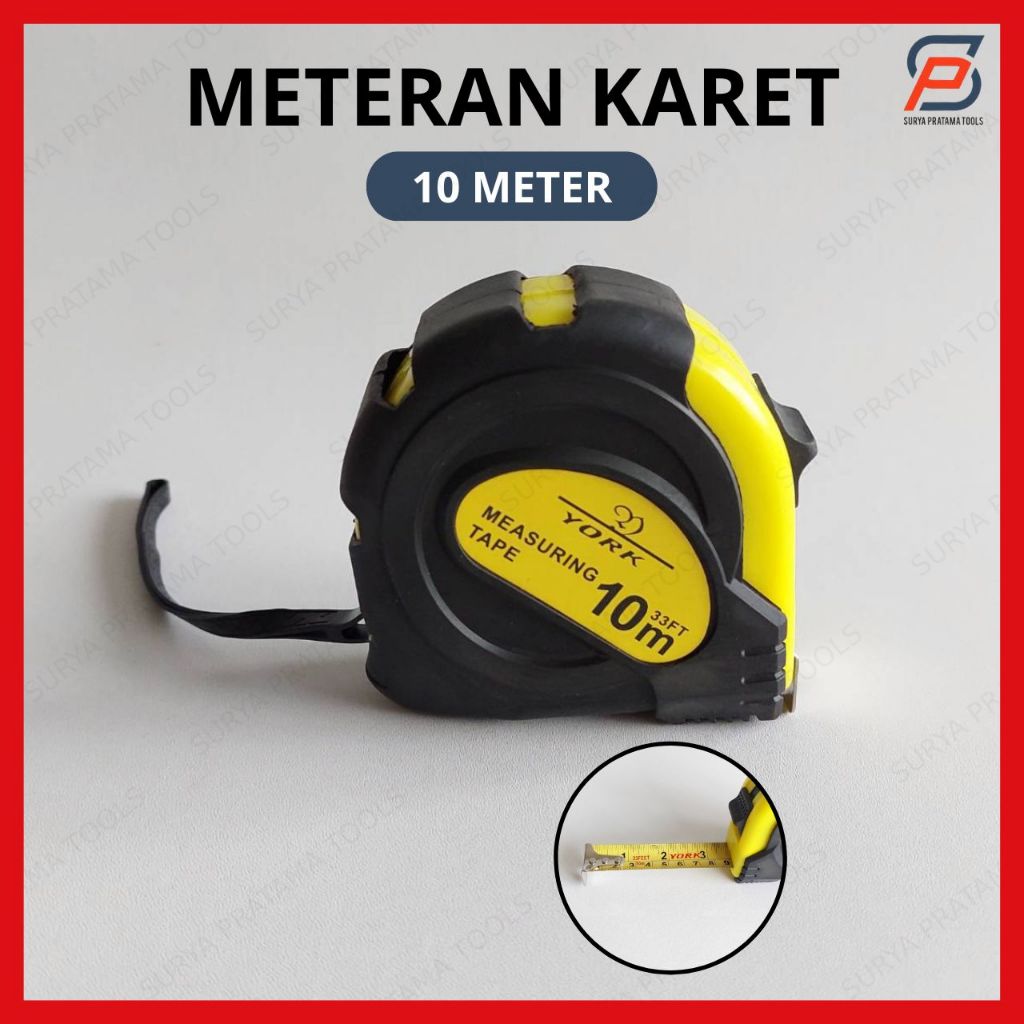 10 Meter Rubber Meter / 10 M Handyman's Meter Rubber Measuring Tape 10M ...