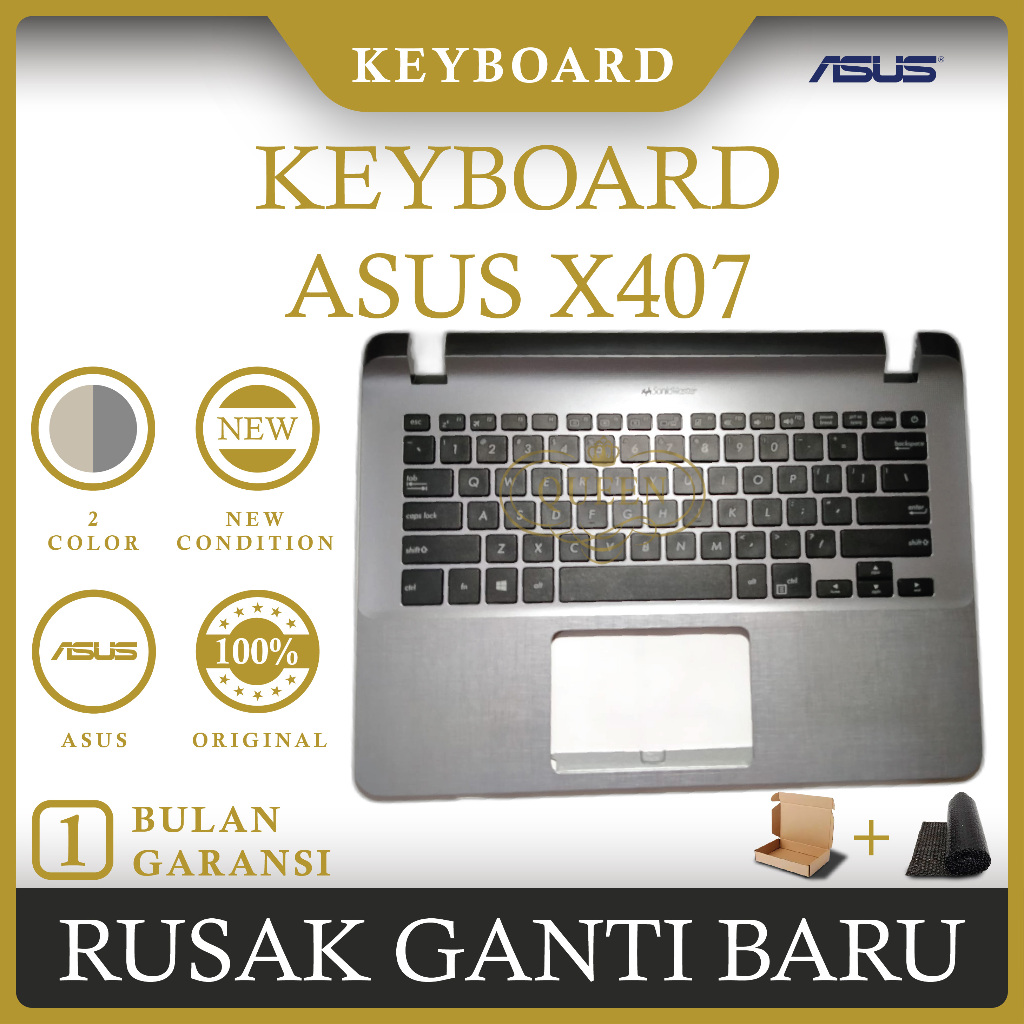 Asus LAPTOP FRAME KEYBOARD X407 X407MA X407UA X407UB X407UF ORIGINAL ...