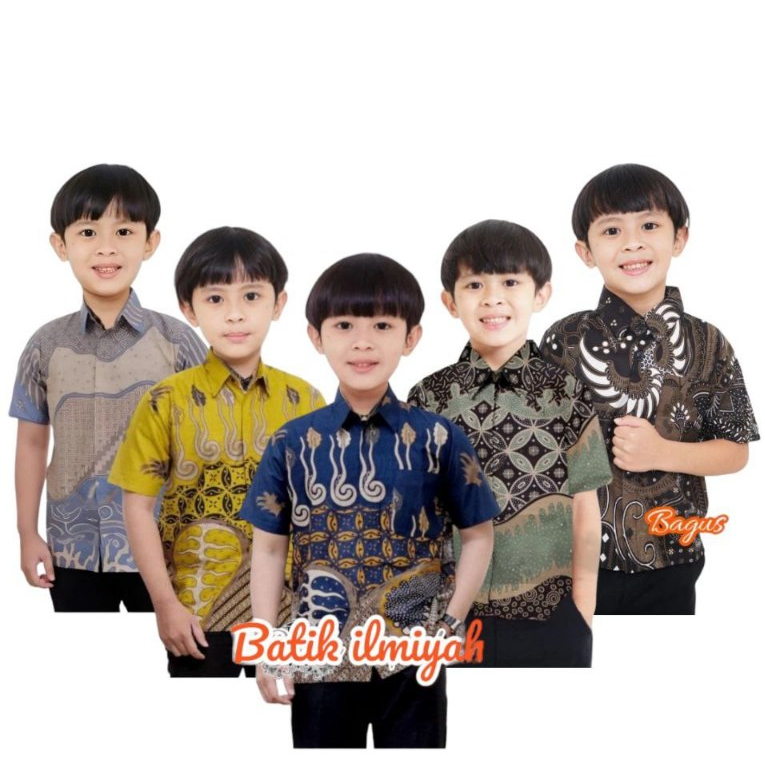 KEMEJA Batik Shirts For Boys Age 1 2 3 4 5 6 7 8 9 10 11 12 13 Years ...