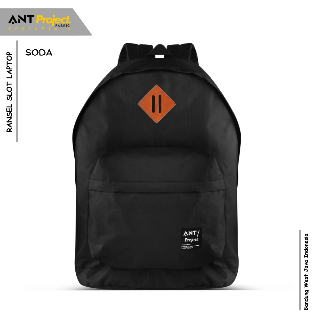 ANT PROJECT - Full Black SODA Backpack - Backpack | Shopee Singapore