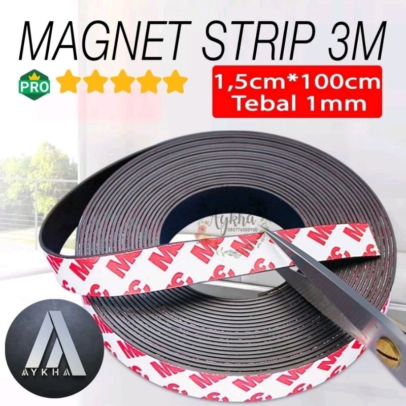 Magnet Strip Rubber Sticker Fridge Decoration Car Body Glue 3M Double ...