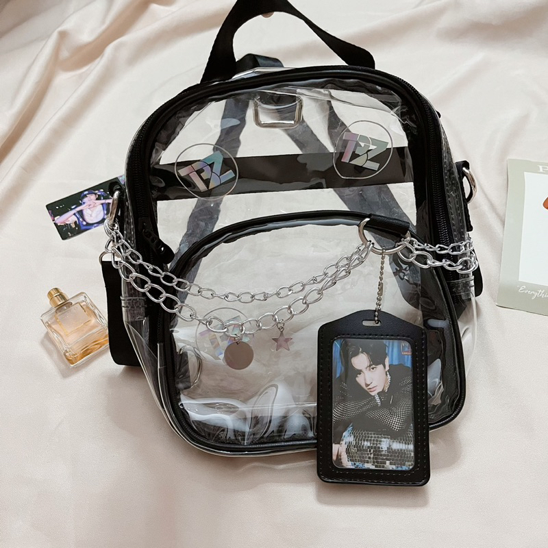 Tbz Black PVC Bag for Deobi/ Transparent Concert Bag (THE BOYZ Fanmade ...
