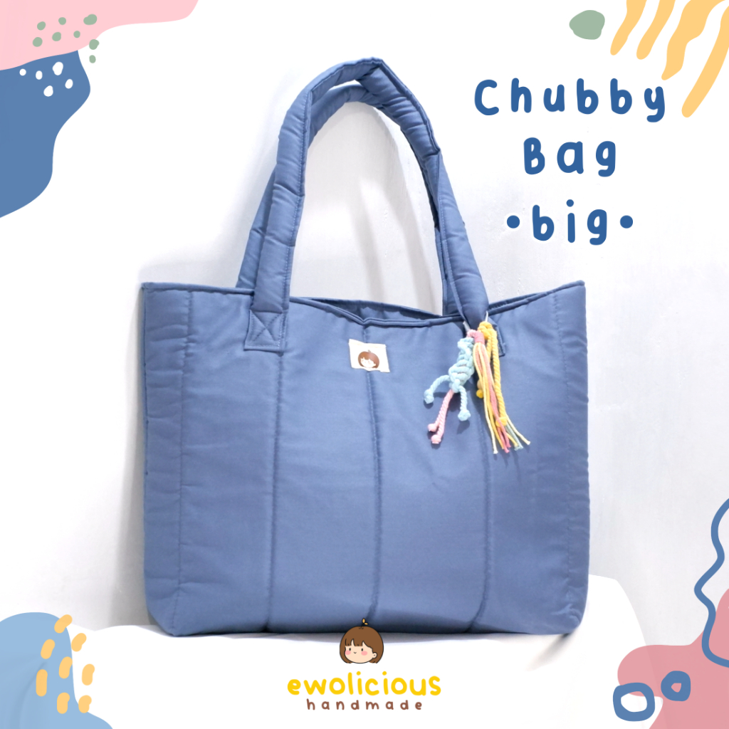 Big CHUBBY BAG by Ewolicious | Puffy tote bag | Women's Tote Bag ...